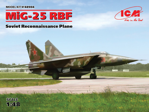 ICM 48904 1/48 Mig-25 RBF Soviet Reconnaissance Aircraft – BlackMike Models