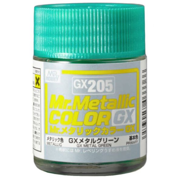 Mr Metallic Color GX205 Metal Green metallic 18ml – BlackMike Models