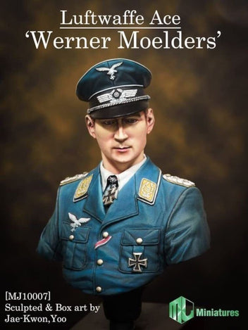MJ Miniatures MJ10-007 1/10 scale Luftwaffe Ace "Werner Moelders" Bust ...